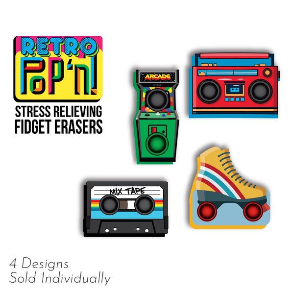 ERASERS - RETRO FIDGET POPPER - Bon + Co. Party Studio Inc.