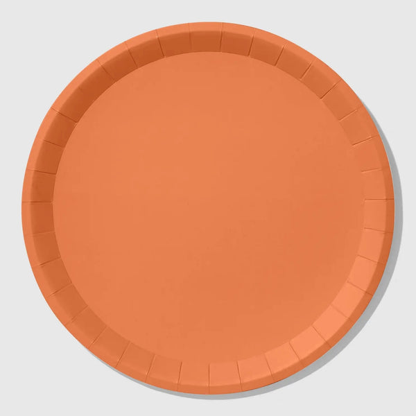 PLATES LARGE - ORANGE CLASSIC - Bon + Co. Party Studio Inc.
