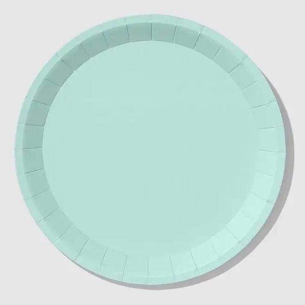 PLATES LARGE - GREEN MINT CLASSIC - Bon + Co. Party Studio Inc.