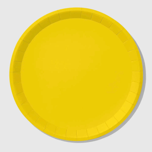 PLATES LARGE - SUNSHINE YELLOW CLASSIC - Bon + Co. Party Studio Inc.