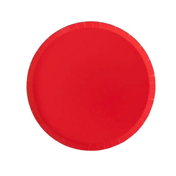 PLATES SMALL - RED CHERRY SHADE DESSERT - Bon + Co. Party Studio Inc.